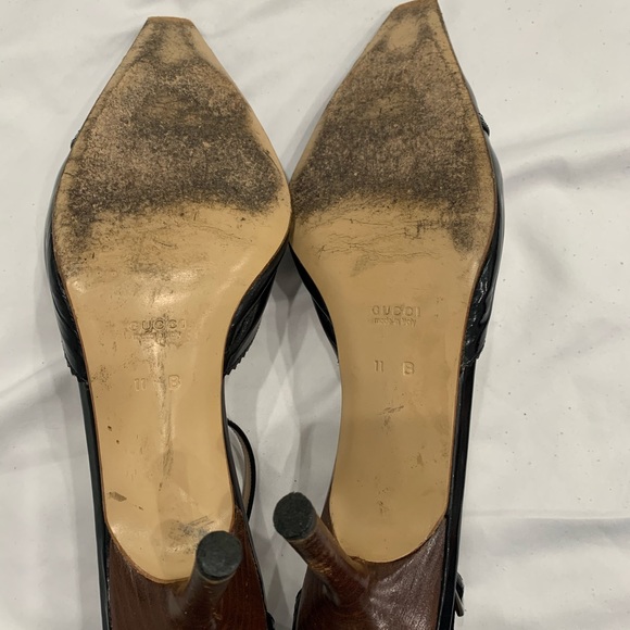 Gucci | Shoes | Gucci Vintage Pointy Toe Kitten Heels | Poshmark